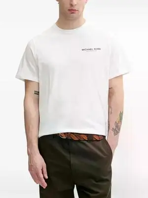 Michael Kors Graphic-logo Cotton T-shirt - White