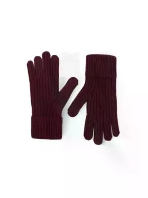 HUGENBERG Ribbed-knit Cashmere Gloves