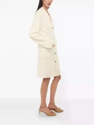12 STOREEZ Jeans Shawl-collar Mini Dress