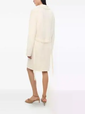 12 STOREEZ Jeans Shawl-collar Mini Dress