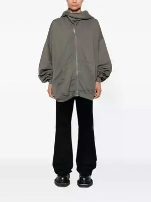 Rick Owens Mountain Hun Oversized Zip-up Hoodie