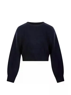 Khaite Cropped Ribbed-knit Sweater