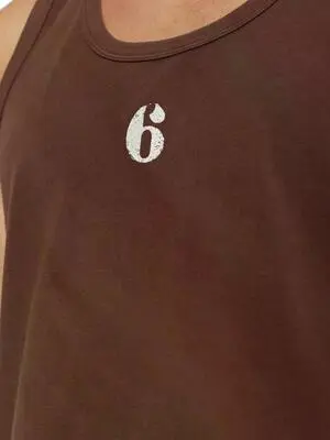 MAISON MARGIELA Logo-print Tank Top - Brown