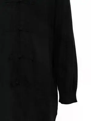 Yohji Yamamoto Frog-fastening Knitted Cardigan