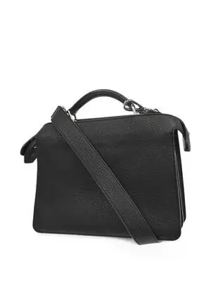 Fendi Peekaboo Logo-print Shoulder Bag - Black
