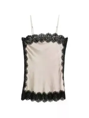 MANSPHIL Lace-trim Top - Neutrals