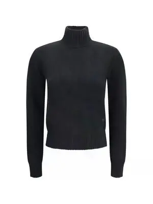 AMI Paris High Neck Sweater With De Coeur Signature