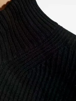 Sacai Ribbed-knit Zip-up Cardigan