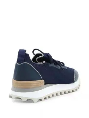 Eleventy Panelled Knit Sneakers