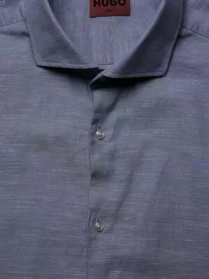 BOSS Slim-fit Shirt In Cotton And Linen
