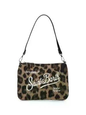 MC2 SAINT BARTH Parisienne Leopard-print Shoulder Bag - Brown