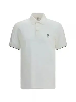 Brunello Cucinelli Logo-embroidered Polo Shirt