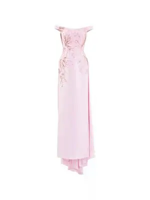 SAIID KOBEISY Embellished Off-shoulder Dress