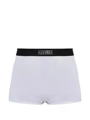 MAISON MARGIELA Logo-print Boxer Shorts - White