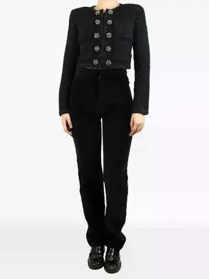 WRONG GENERATION Velvet Straight-leg Trousers