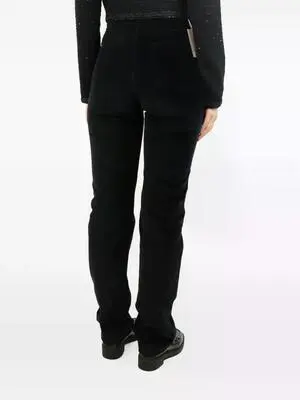 WRONG GENERATION Velvet Straight-leg Trousers