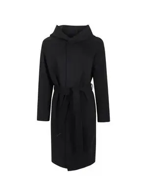 Rick Owens Hooded Belted Coat