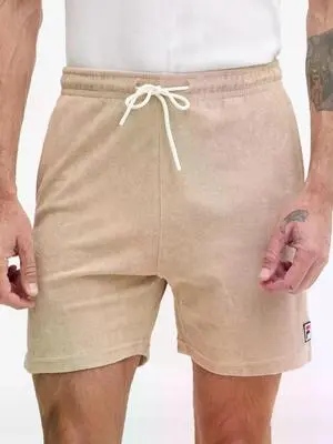FILA Terry-cloth Drawstring Shorts - Neutrals