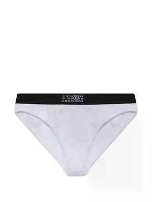 MAISON MARGIELA Logo-print Briefs - White