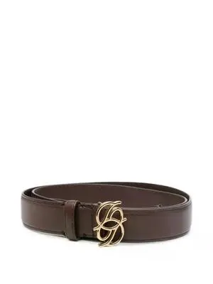 Drole De Monsieur Logo-plaque Leather Belt