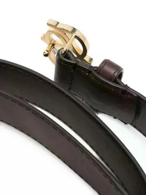 Drole De Monsieur Logo-plaque Leather Belt