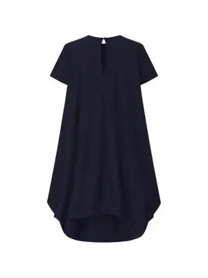 MEIMEIJ Bubble-hem Short-sleeve Midi Dress