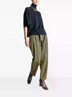 PSOPHIA High-neck Poncho Sweater