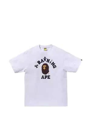 A BATHING APE Ninja College Logo-print T-shirt - White