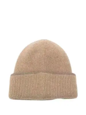 Jacquemus Ribbed Knit Beanie Hat - Neutrals