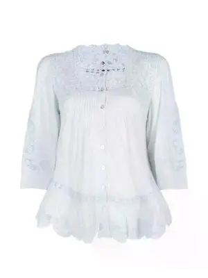 Farm Rio Richelieu Embroidered Shirt