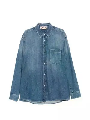 Marni Spread-collar Chest-pocket Shirt