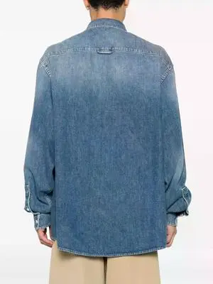 Marni Spread-collar Chest-pocket Shirt - Blue