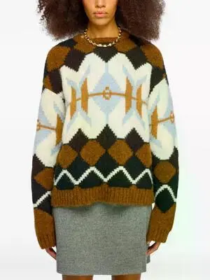 SEMICOUTURE Maglia Geometric-intarsia Sweater