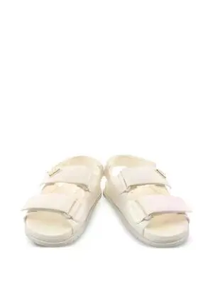 Prada Triangle Logo Touch-strap Sandals