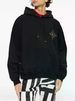 Versace Embellished Cotton-jersey Hoodie