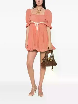 Chloé Ruffled Silk Georgette Mini Dress