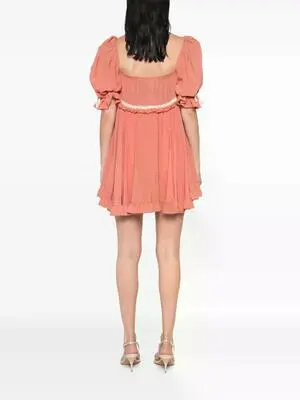 Chloé Ruffled Silk Georgette Mini Dress