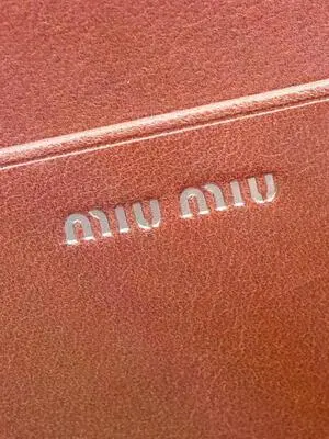 Miu Miu 2010-2026 Vitello Shine Crossbody Bag - Brown