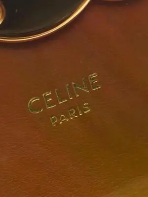 Celine 2000-2026 Mini Triomphe Coated Canvas Claude Crossbody Bag