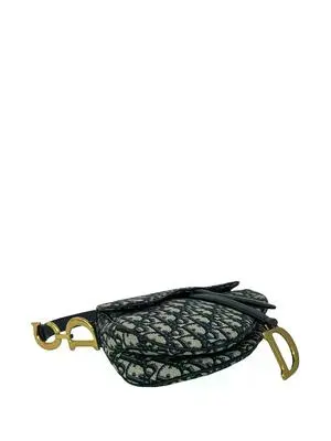 Dior 2000-2026 Oblique Canvas Saddle Bag Shoulder Bag