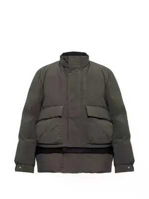 Sacai Layered-design Puffer Jacket - Grey