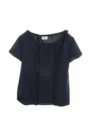 Prada 2010s Frill-trim T-shirt