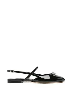 JIMMY CHOO Belinda Crystal-embellished Slingback Pumps - Black