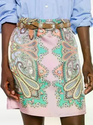 Etro Paisley-print Miniskirt