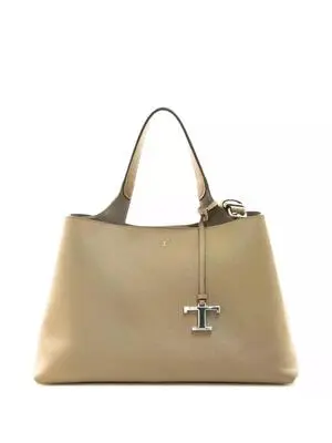 TOD'S T Timeless Leather Tote Bag