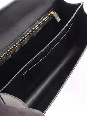 Celine 2020-2026 Medium Shiny Calfskin Triomphe Folio Bag Satchel