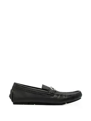 Fendi Ff Squared Loafers - Black