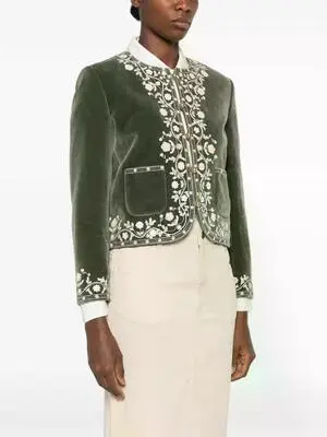 Celine Floral-embroidered Jacket