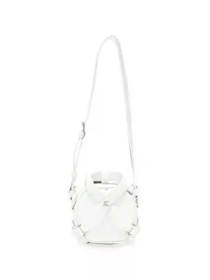 COURREGES Logo-plaque Tote Bag - White
