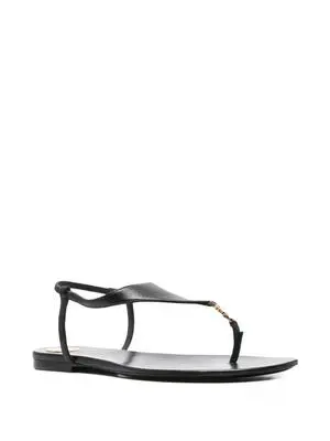 Saint Laurent Cassandra Flat Sandals